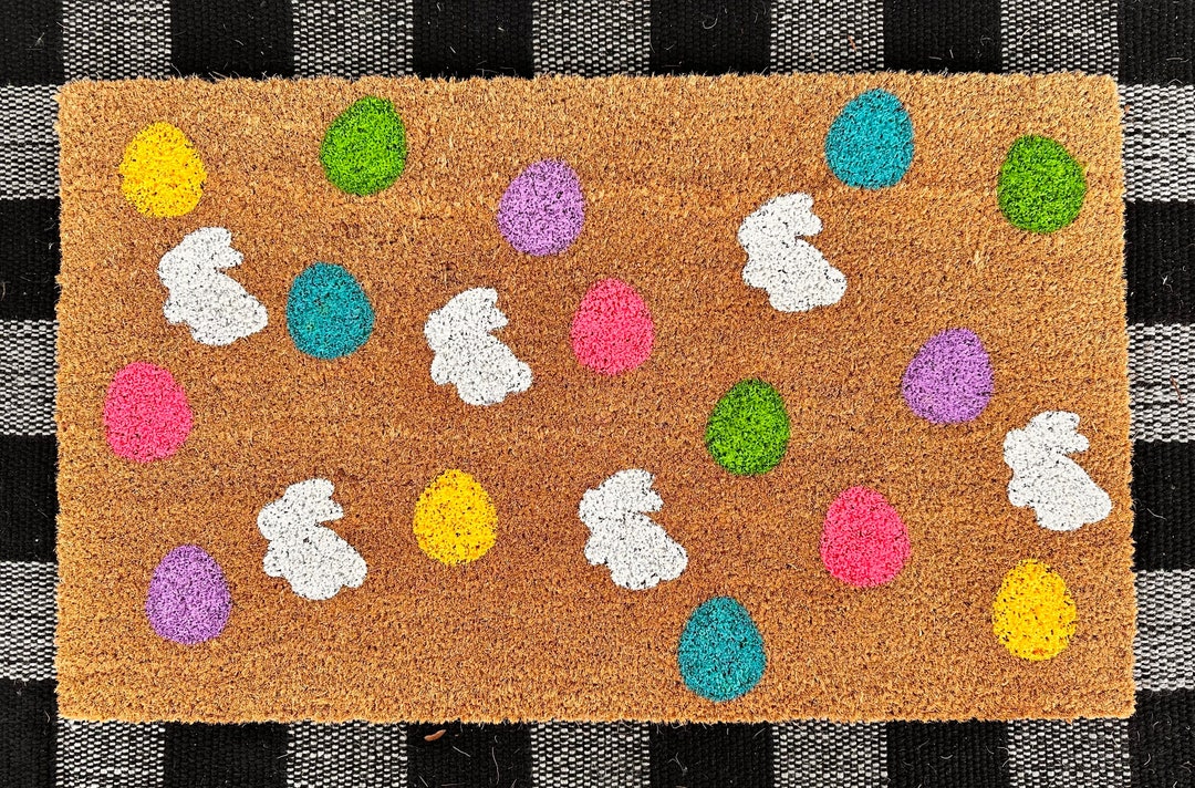 Easter Mat Bunny Mat Easter Egg Mat Mat Doormat Easter Doormat Easter ...