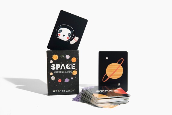 Space Memory Matching Cards for Children Ages 4 and Up - Etsy