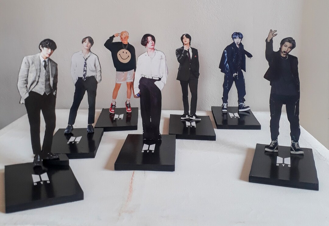 7 X BTS Display 8 STANDEES Figure Statue Mdf Cutout Doll Toy Standup ...