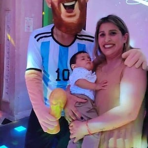 Lionel MESSI Argentina MASCOT COSTUME Cosplay Halloween World Cup Qatar ...