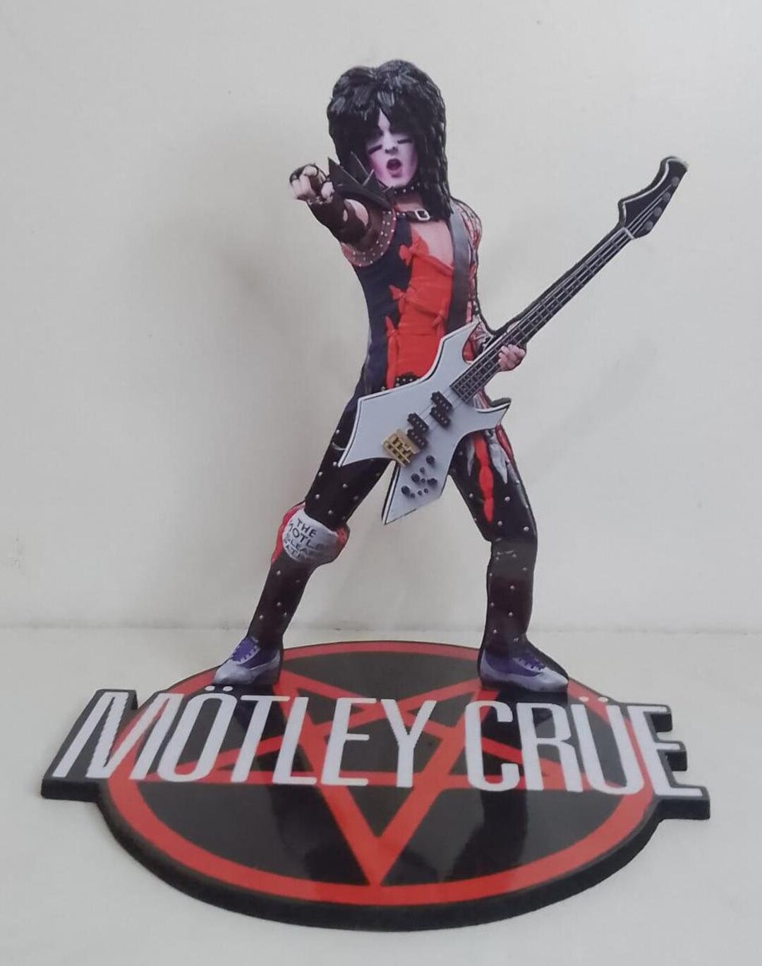 NIKKI SIXX 8" DISPLAY Standee Figure Statue Motley Crue Cutout Toy ...