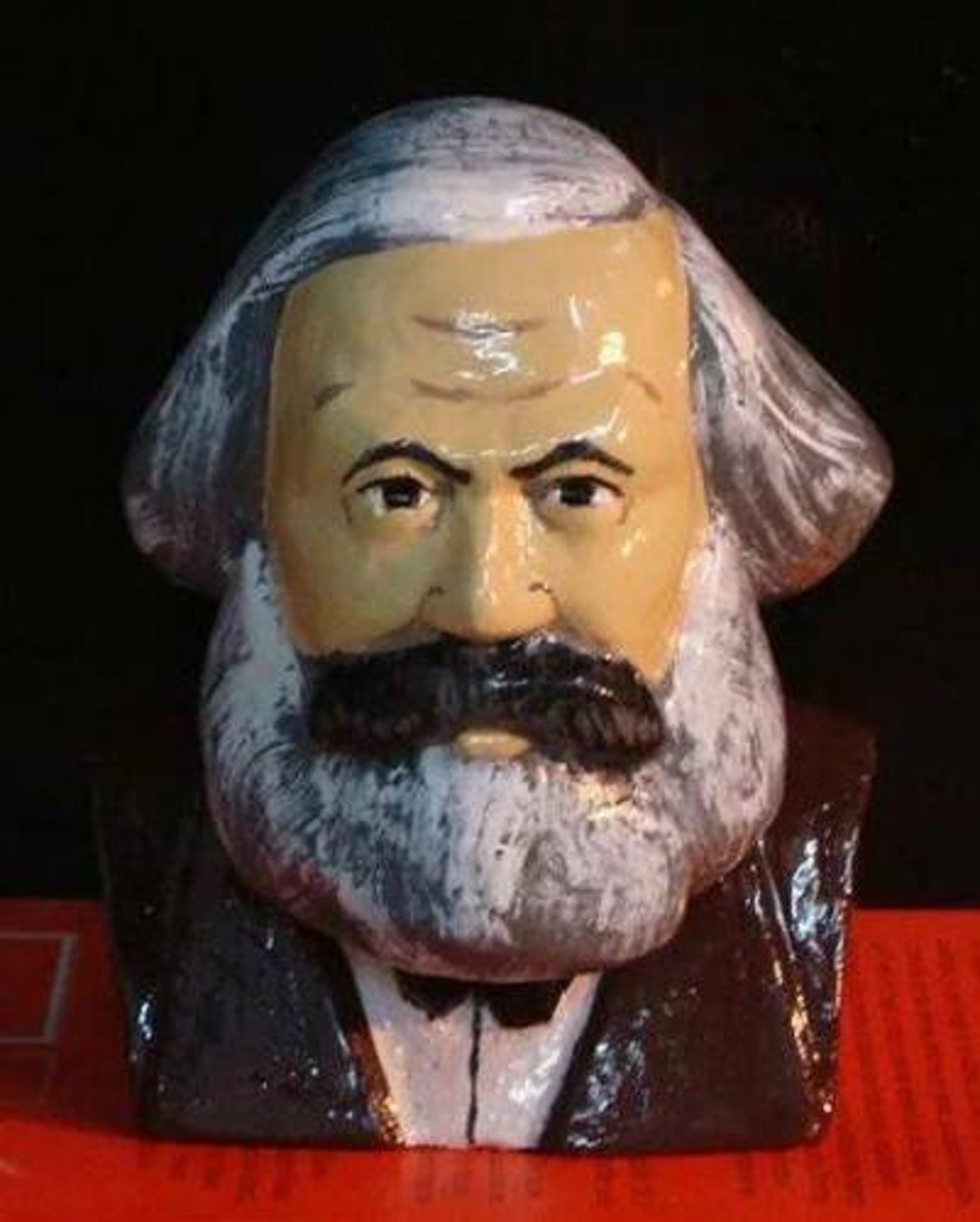 KARL MARX BUST Resin Statue Russian Figure Communist Soviet Sculpture ...