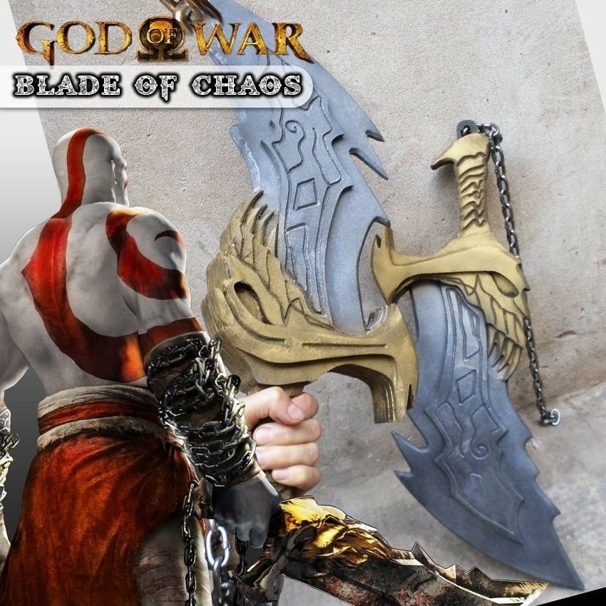 BLADES of CHAOS God of War KRATOS Swords Life Size Props - Etsy Finland