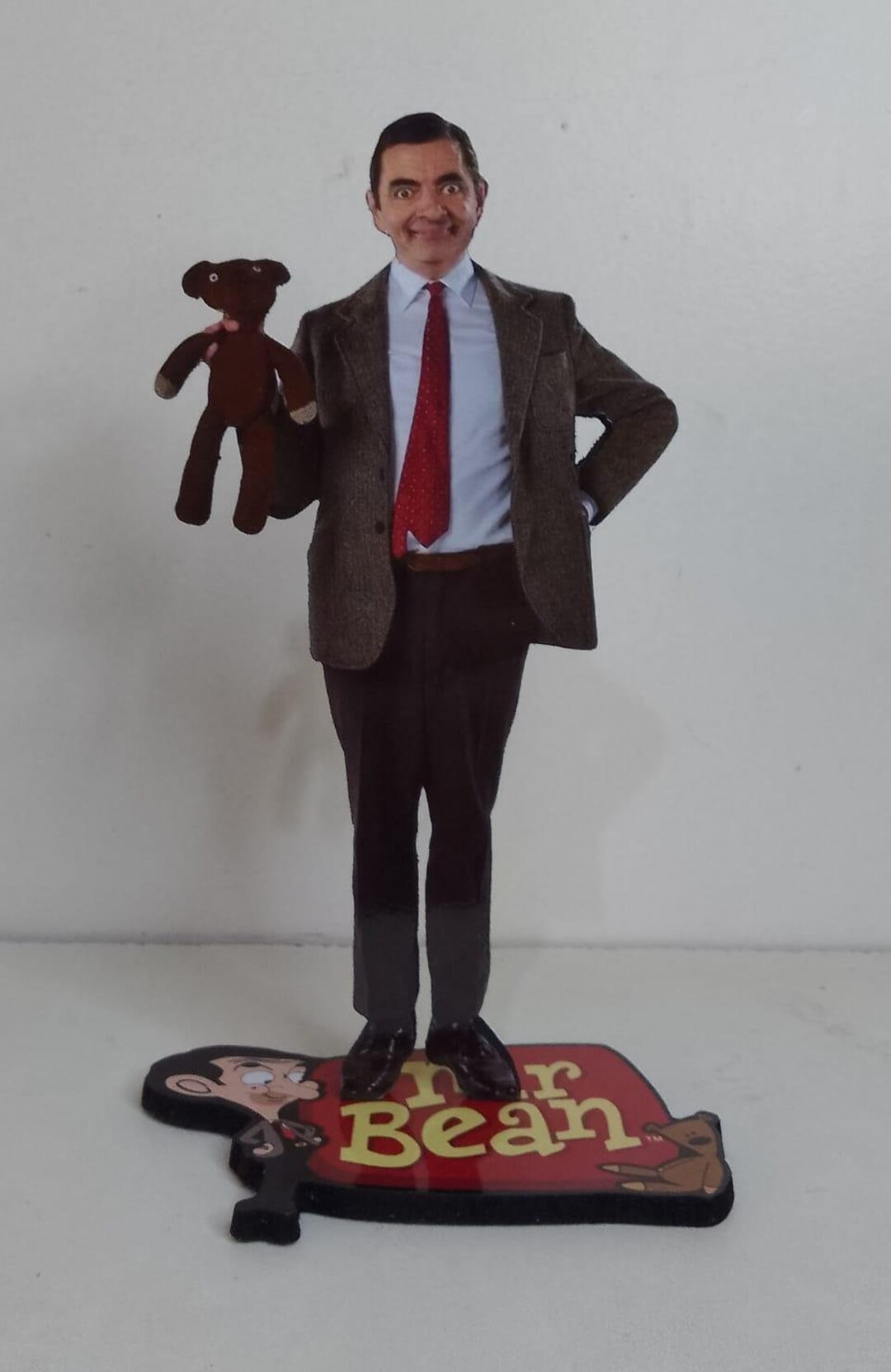 Mr. BEAN DISPLAY 8 Standee Figure Statue Mdf Cutout Doll Toy Desk Decor ...