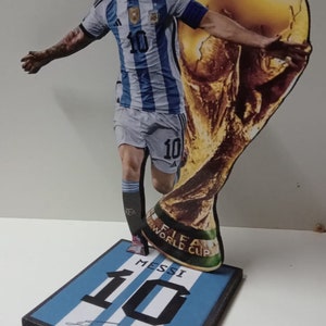 LIONEL MESSI Argentina DISPLAY 8" Standee Figure Statue World Champion ...