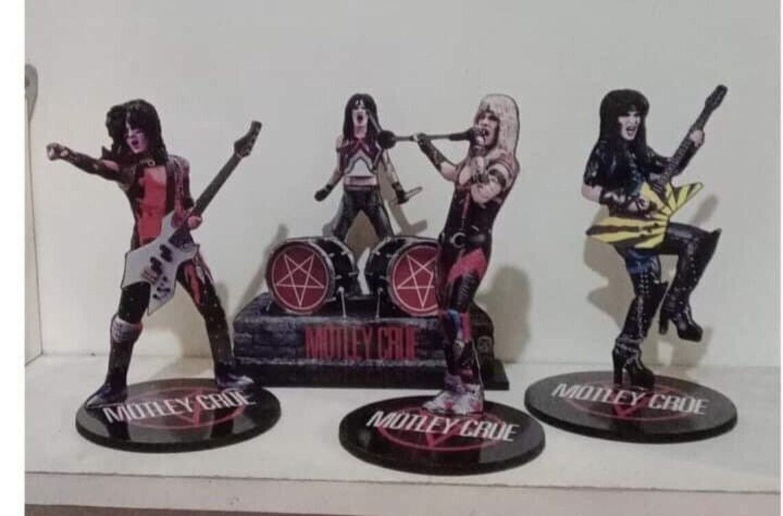 NIKKI SIXX 8 DISPLAY Standee Figure Statue Motley Crue Cutout Toy ...