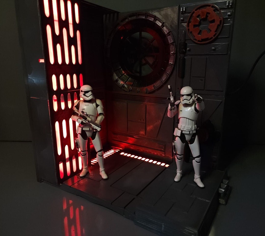 Custom STAR WARS DIORAMA Death Star Scale 1/6 or 1/10 Handmade Ideal ...
