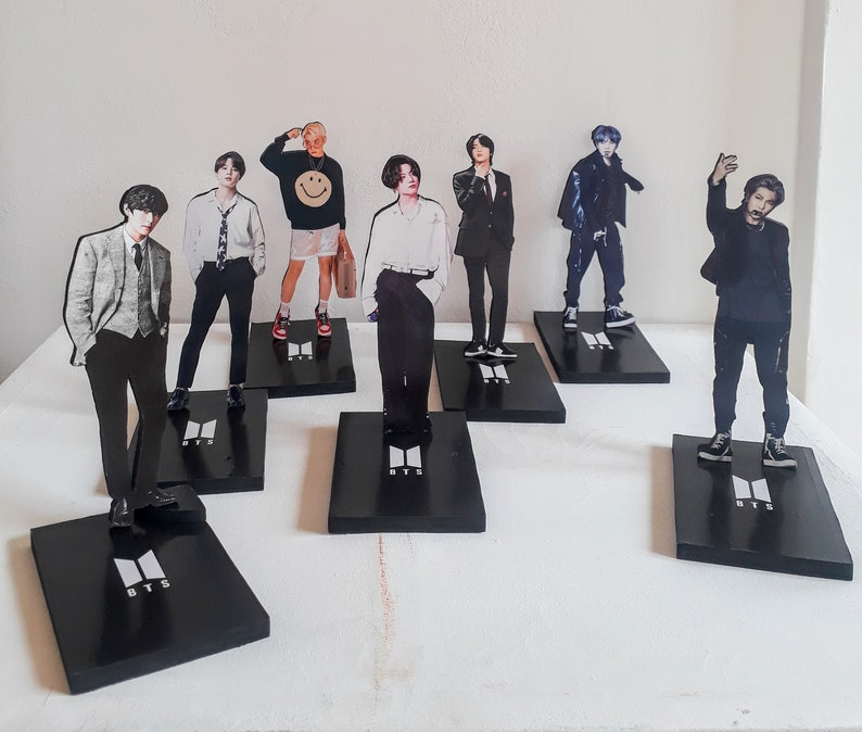 7 X BTS Display 8 STANDEES Figure Statue Mdf Cutout Doll - Etsy