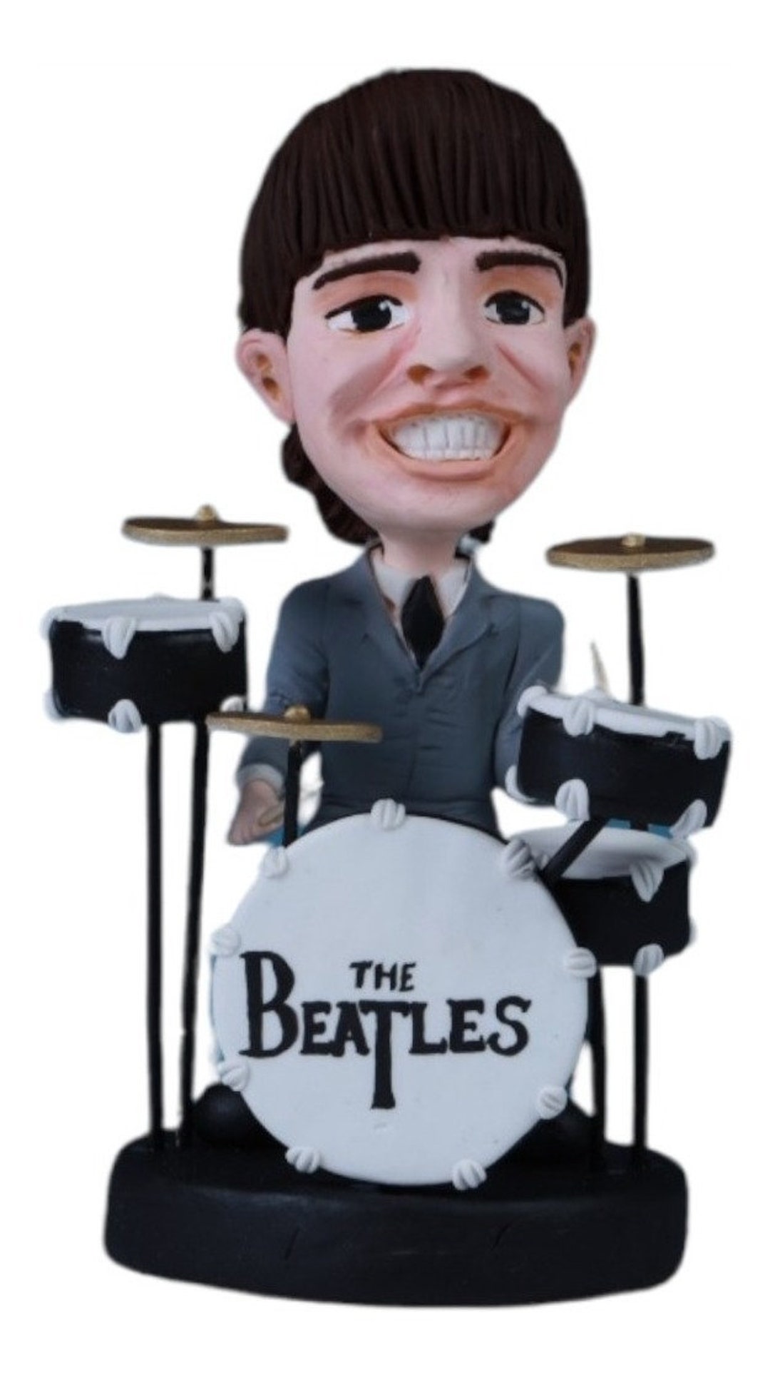 RINGO STARR Figure PORCELAIN Statue Sculpture the Beatles Bust Doll Toy ...