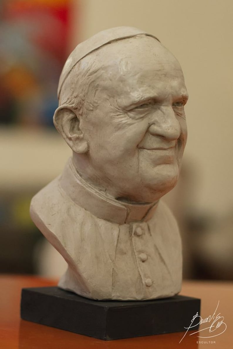 POPE FRANCIS BUST Statue Figure Sculpture Papa Francisco I - Etsy