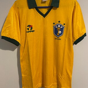 Vintage BRAZIL World Cup 1986 HOME Shirt Authentic Brasil Jersey Fifa ...