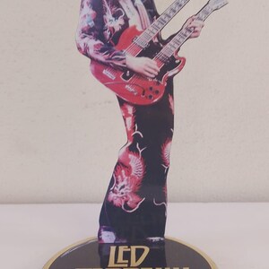Led ZEPPELIN Band X4 DISPLAY 8 STANDEES Figures Statue Cutout Toy ...