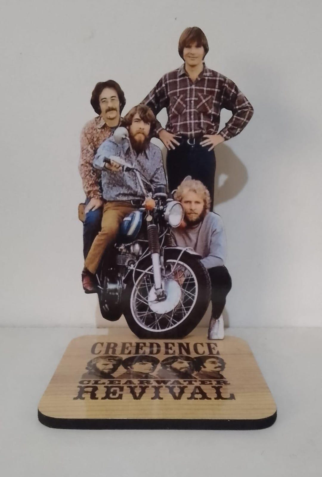 CREEDENCE Clearwater Revival DISPLAY 8" STANDEE Figure Statue Cutout ...
