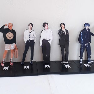 7 X BTS Display 8 STANDEES Figure Statue Mdf Cutout Doll Toy Standup ...