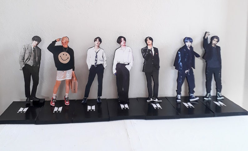 7 X BTS Display 8 STANDEES Figure Statue Mdf Cutout Doll - Etsy