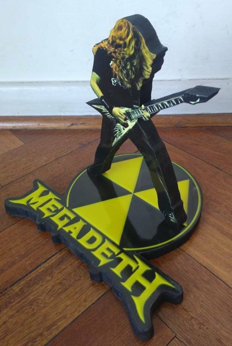 DAVE MUSTAINE DISPLAY 8 Standee Figure Statue Megadeth - Etsy Israel