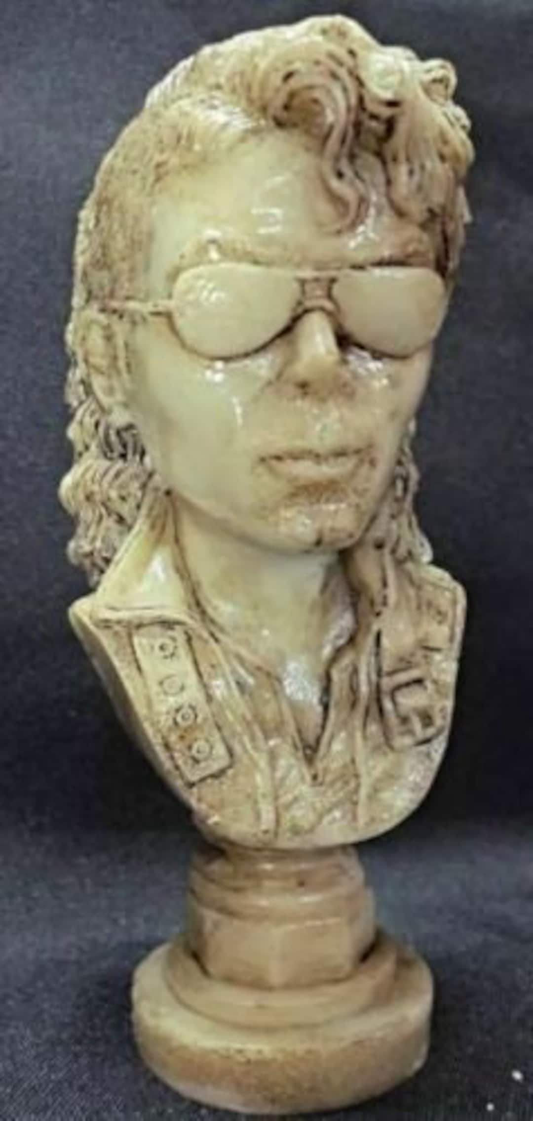 MICHAEL JACKSON BUST -- Resin Figure Statue Sculpture Prop Thriller Cd ...