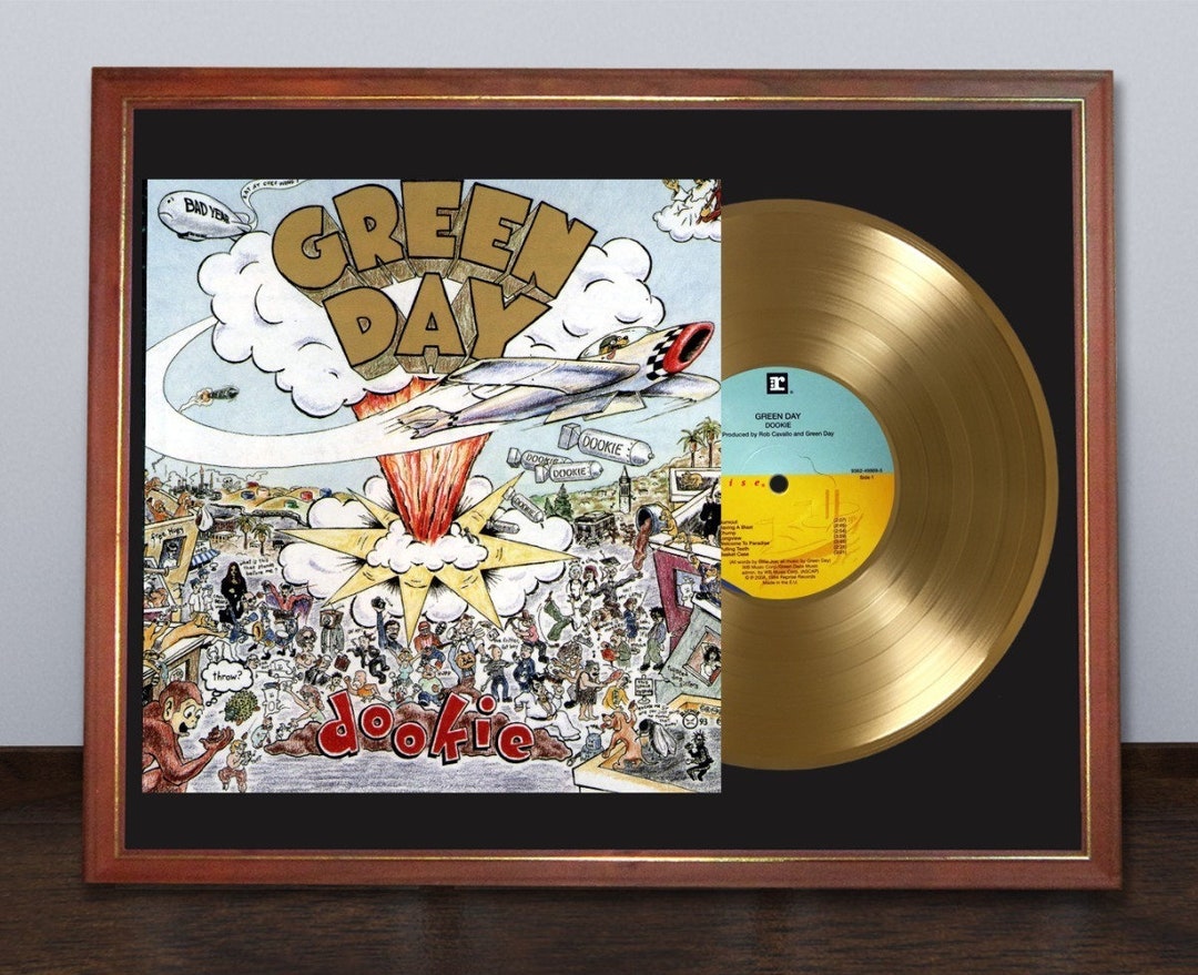 GREEN DAY Dookie FRAMED 20x16 Gold Lp Record & Cover Display ...