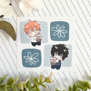 BL Yaoi anime art print / Kawaii boba / Yaoi catboy / Ugetsu / Mafuyama ...