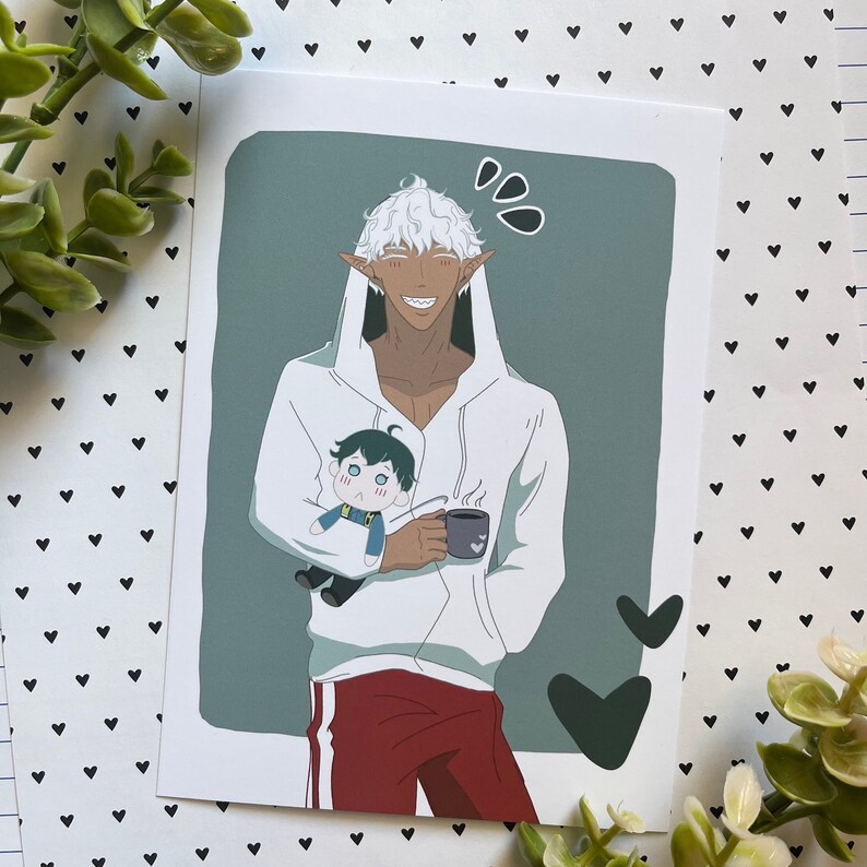 Demon Door Yaoi Print / 5x7 Yaoi Print / Cozy Seme Print / Boys Love ...