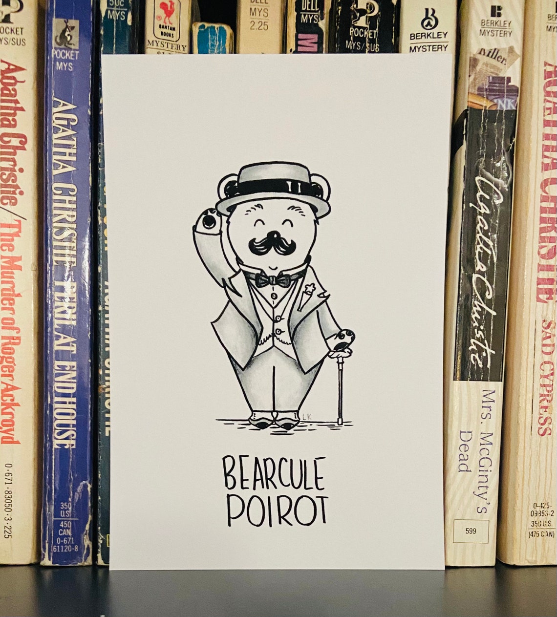 Hercule Poirot Fanart Series Art Print Bearcule Poirot - Etsy Hong Kong