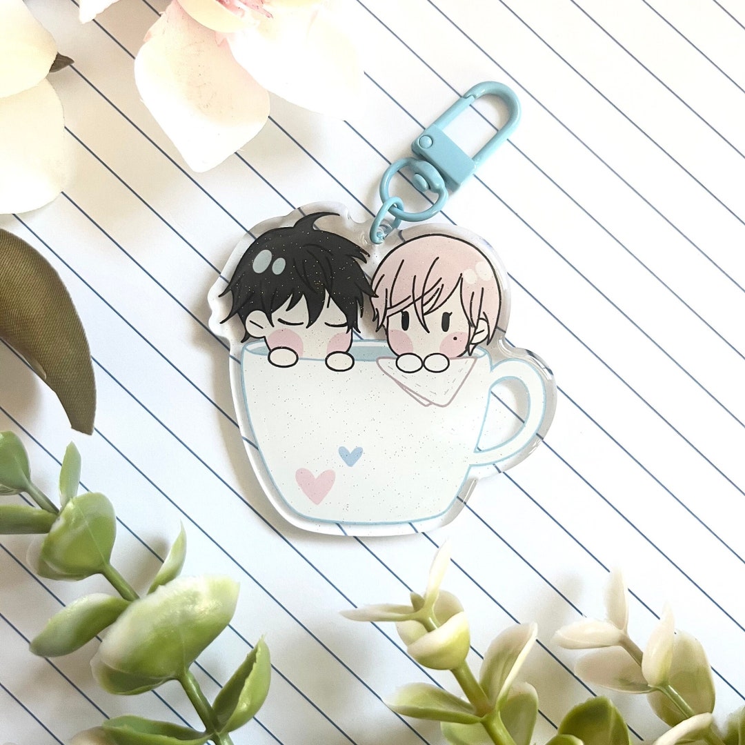 Yaoi Keychain / BL Dom X Sub Manga Keychain / BL Manga Keychain Charm ...