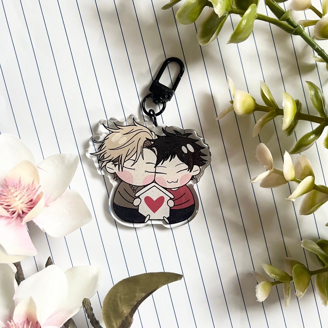 Fluffy Yaoi Bois / BL Manga Keychain Charm - Etsy