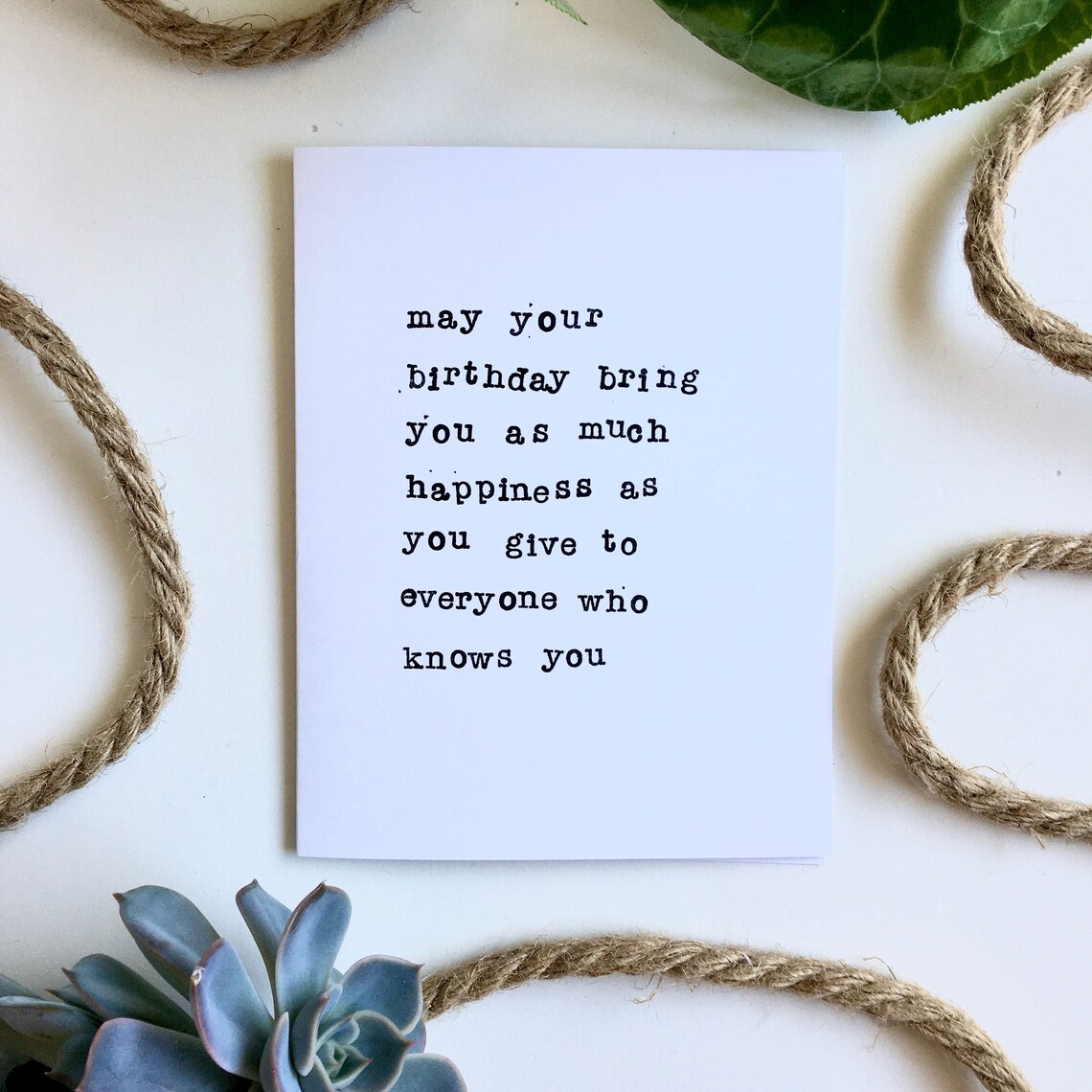 Happiness Birthday Card- May Your Birthday Bring You Happiness- Text ...