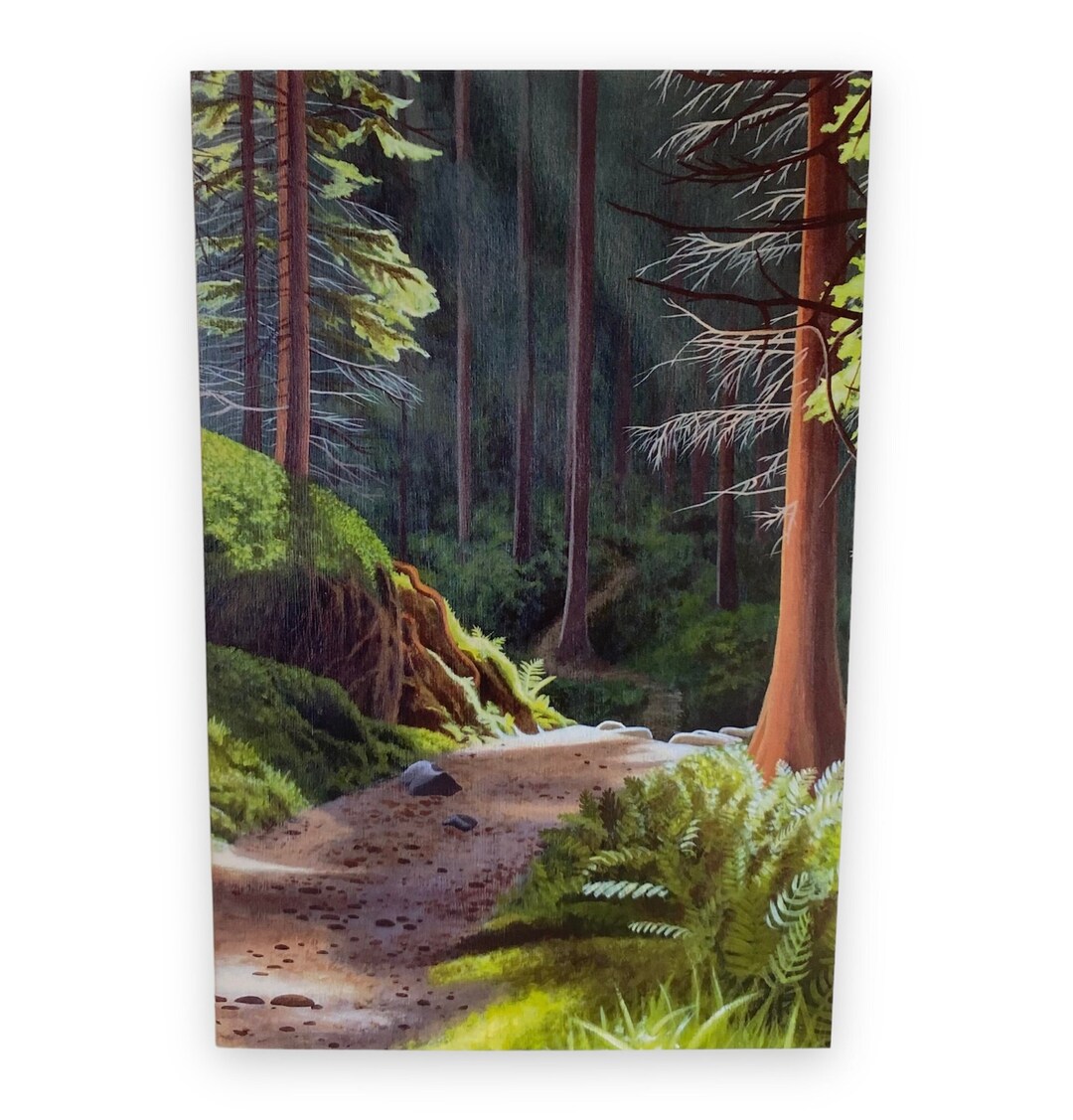 Forest Hiking Card- Hiking Trail Card- Hiking Greeting Card- Canadian ...