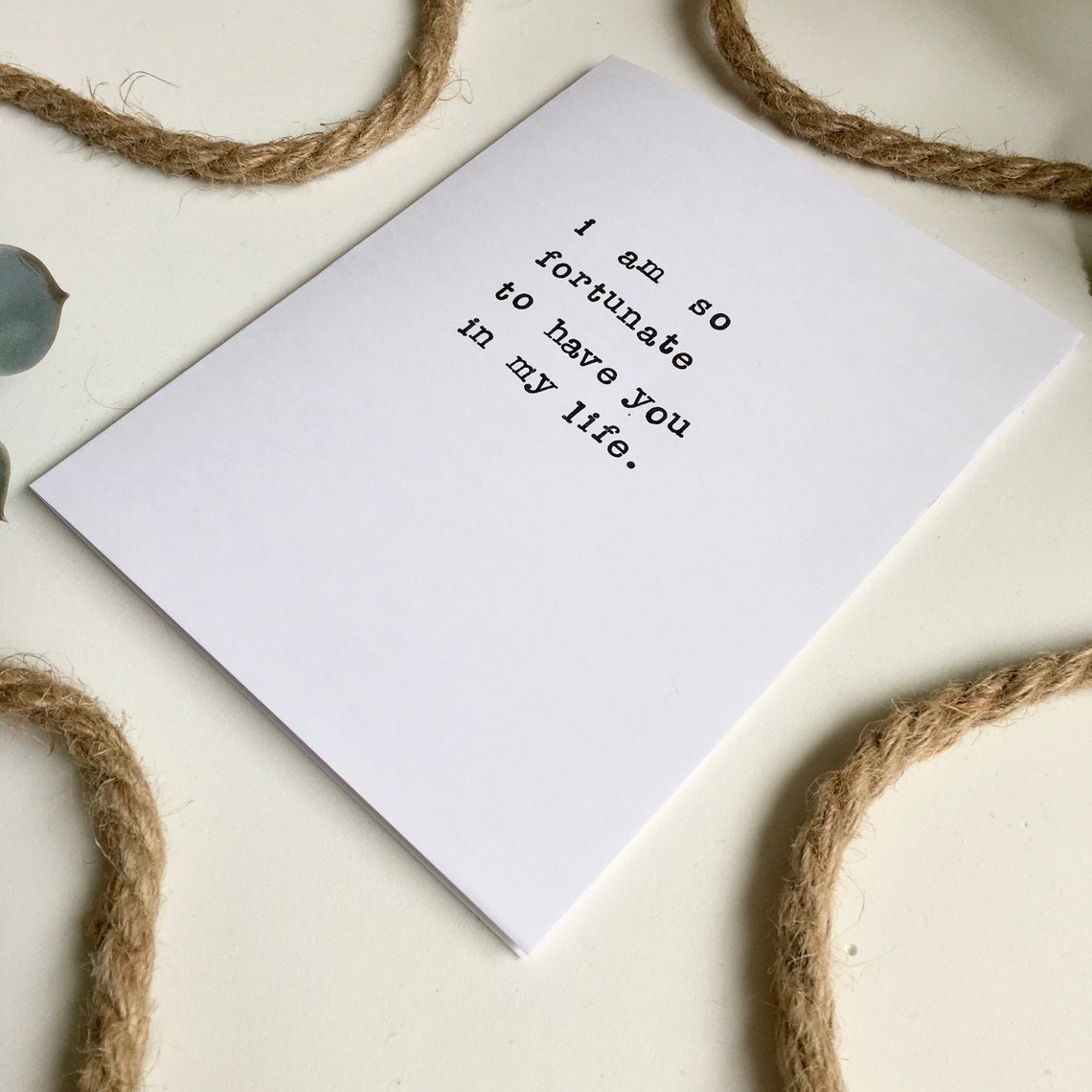 I Am so Fortunate to Have You in My Life Thinking of You - Etsy