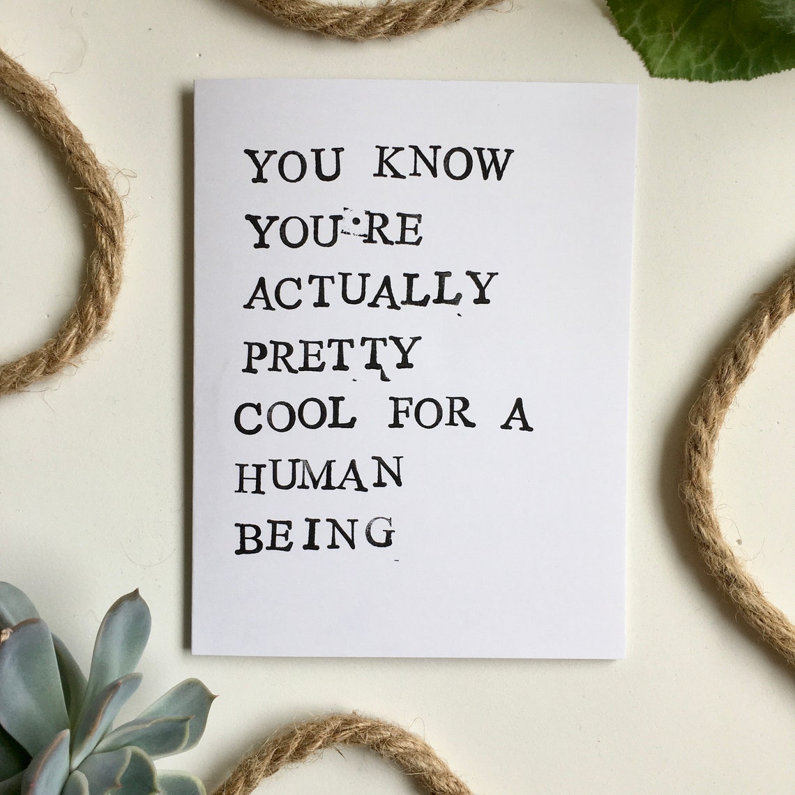You're Pretty Cool for A Human Cards for Friends Best - Etsy UK