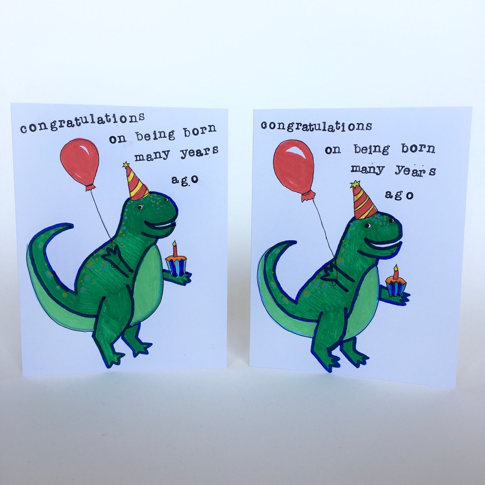 Dinosaur Birthday Card Joking Birthday Card Dad Birthday | Etsy