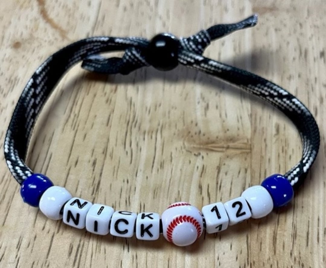 Customizable Personalized Baseball Bracelets. Adjustable for All ...