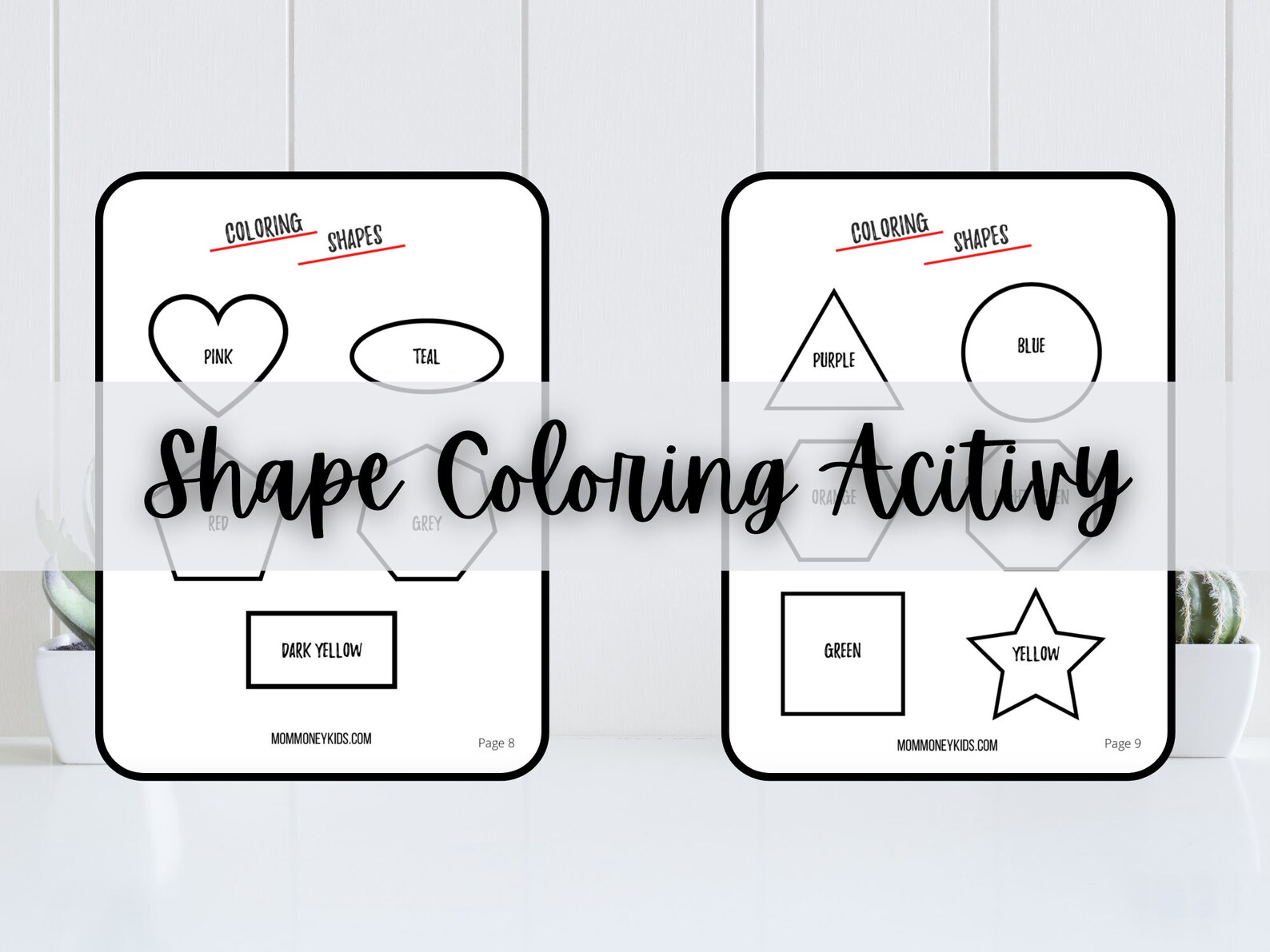 Printable Shapes Activity Bundle, Shapes Do-a-dot Activity, Shapes ...