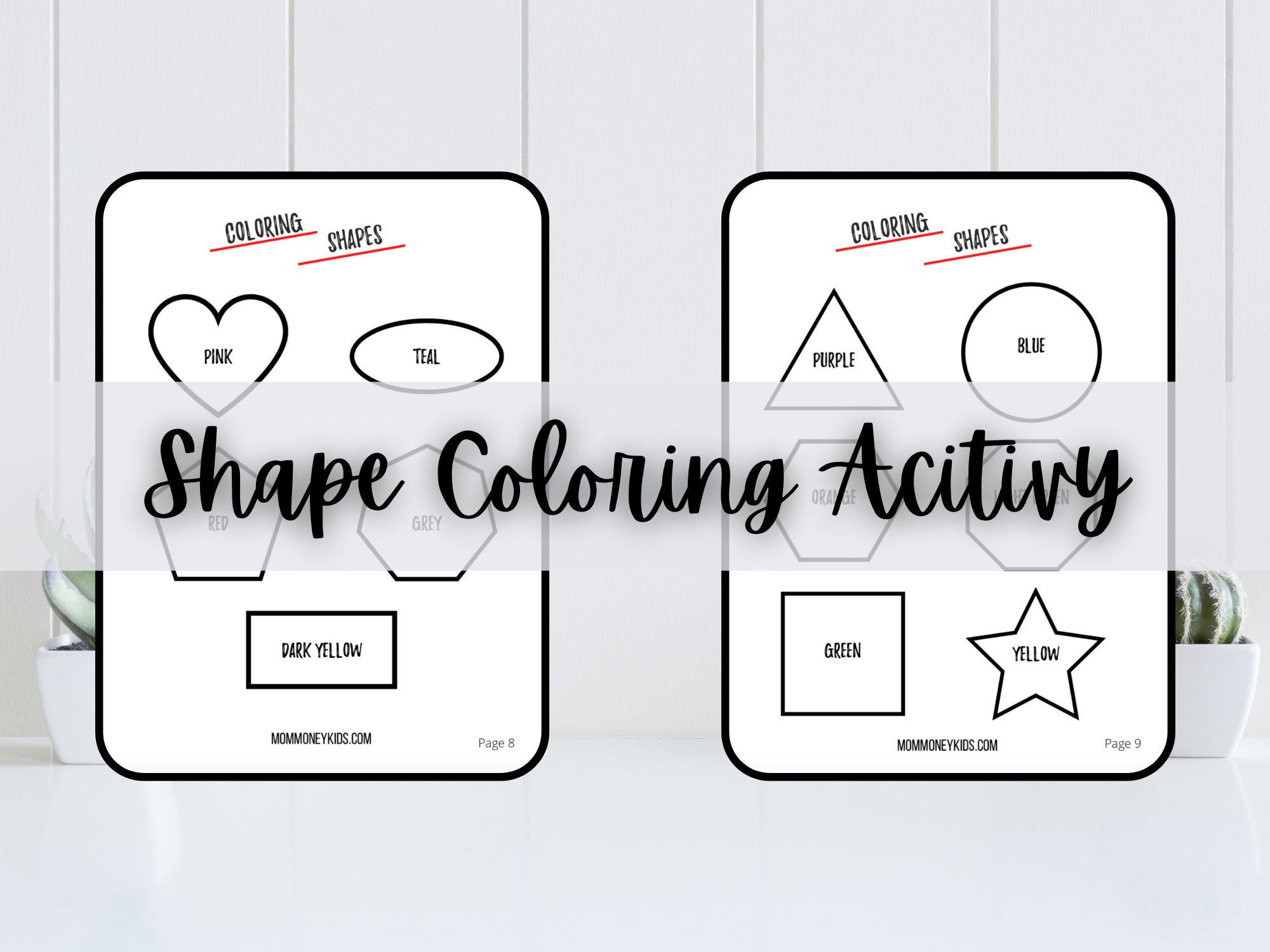 Printable Shapes Activity Bundle, Shapes Do-a-dot Activity, Shapes ...
