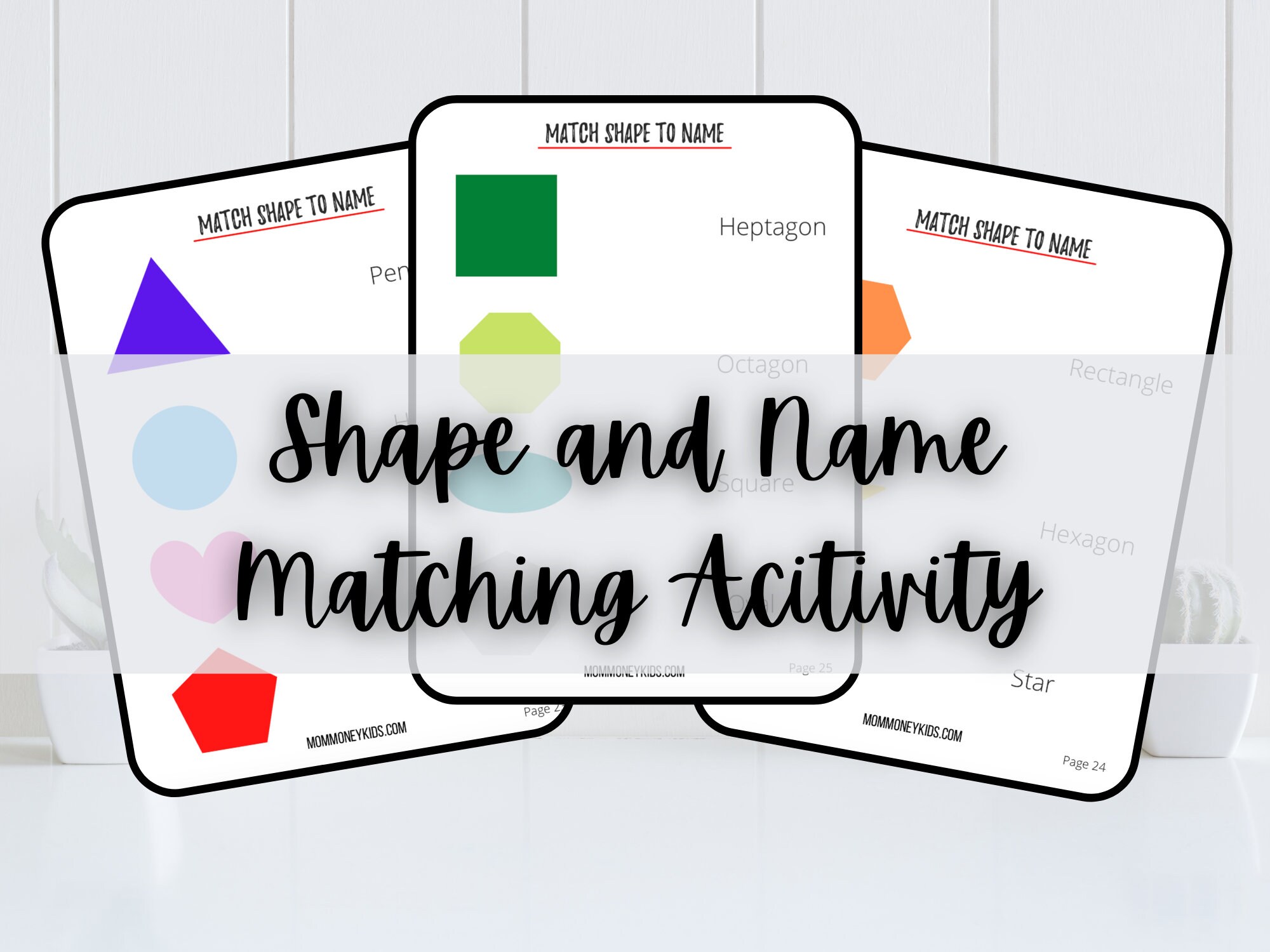 Printable Shapes Activity Bundle, Shapes Do-a-dot Activity, Shapes ...