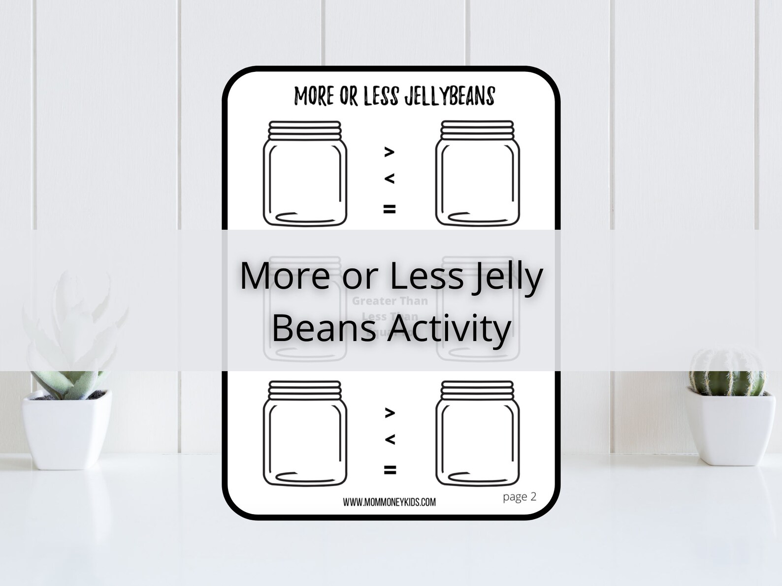 Jelly Bean Counting Printable Activity, Numbers and Counting, Activity ...