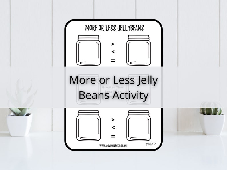 Jelly Bean Counting Printable Activity, Numbers and Counting, Activity ...