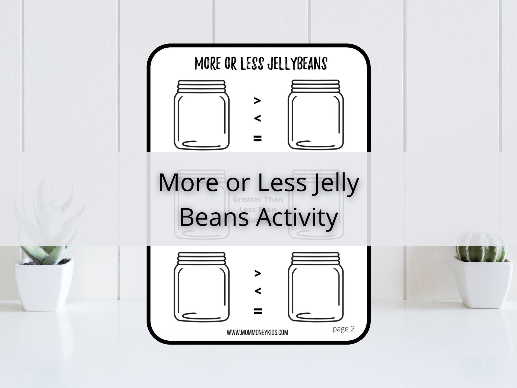 Jelly Bean Counting Printable Activity, Numbers and Counting, Activity ...