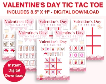Valentine's Tic Tac Toe Printable - Etsy