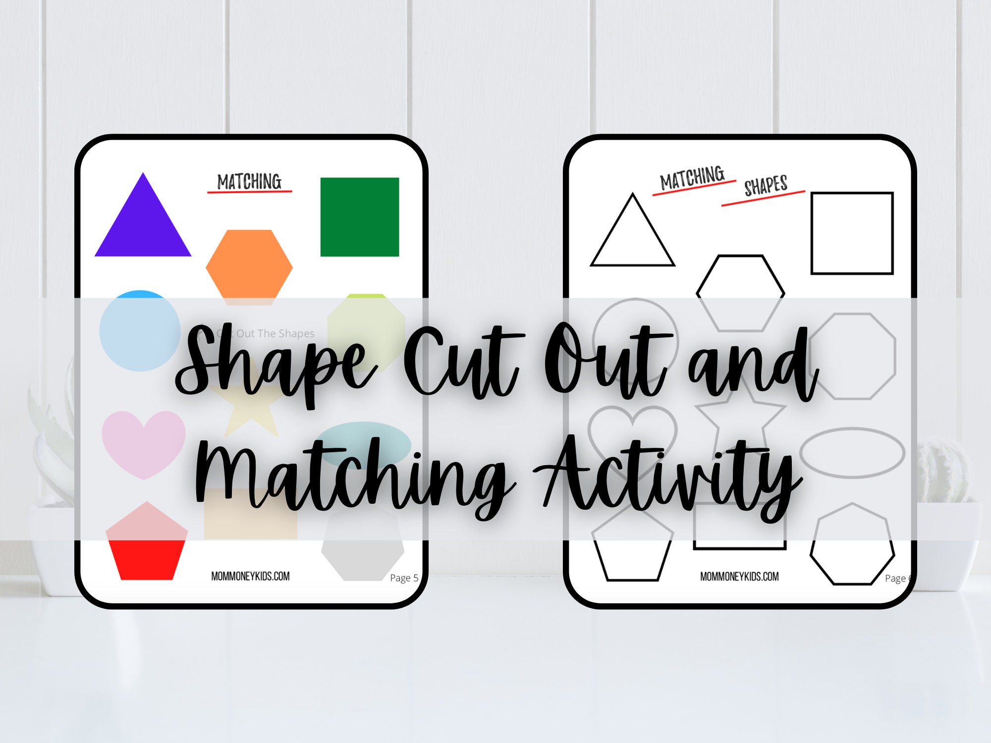 Printable Shapes Activity Bundle, Shapes Do-a-dot Activity, Shapes ...