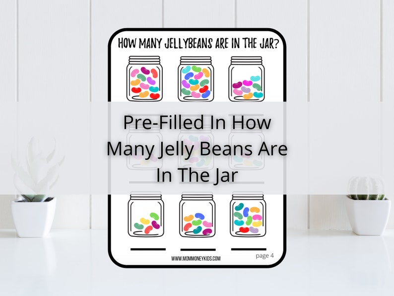 Jelly Bean Counting Printable Activity, Numbers and Counting, Activity ...
