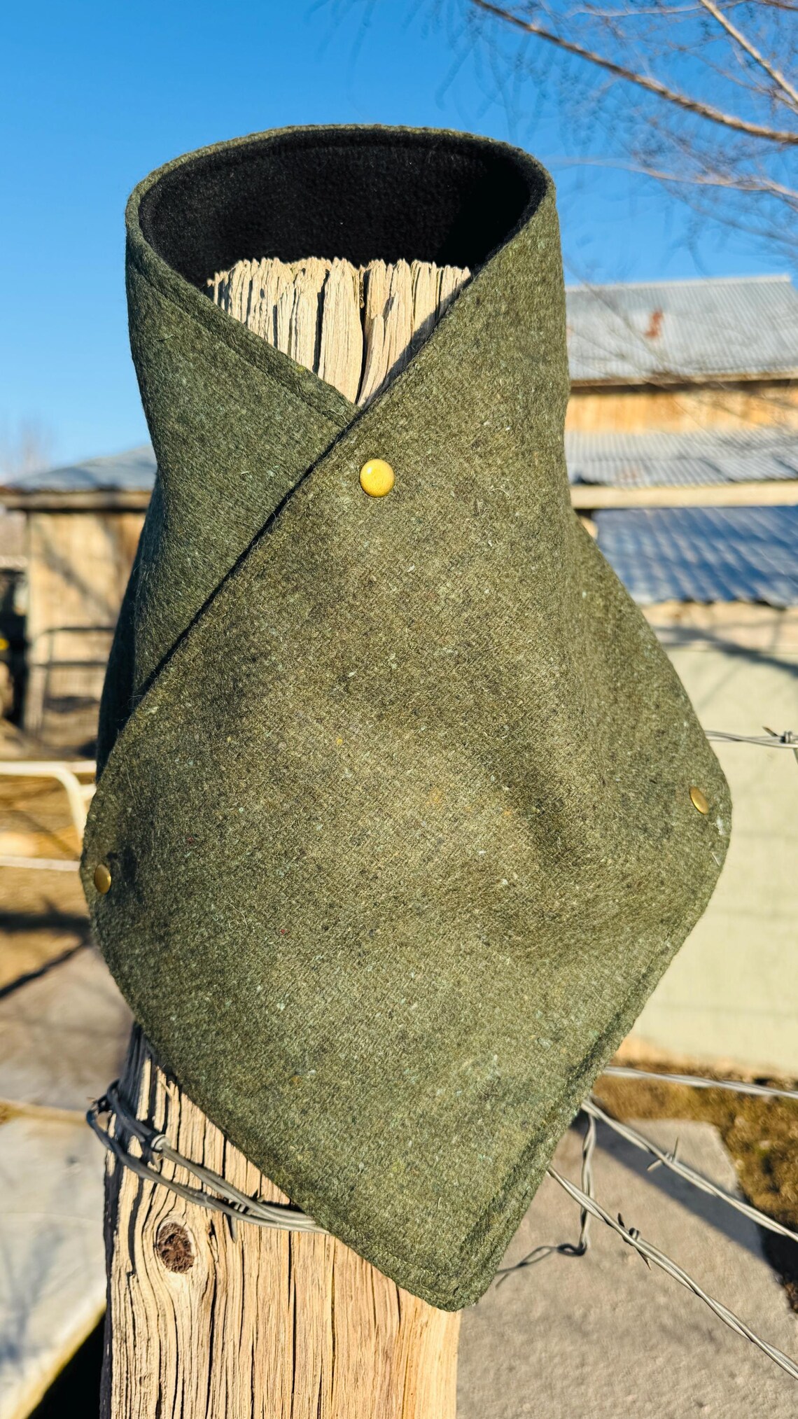 3 Snap-cowboy Neck Cowl - Etsy