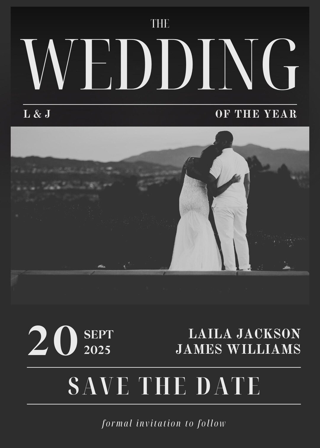 Extra! Extra! Newspaper Announcement Save the Date - Etsy