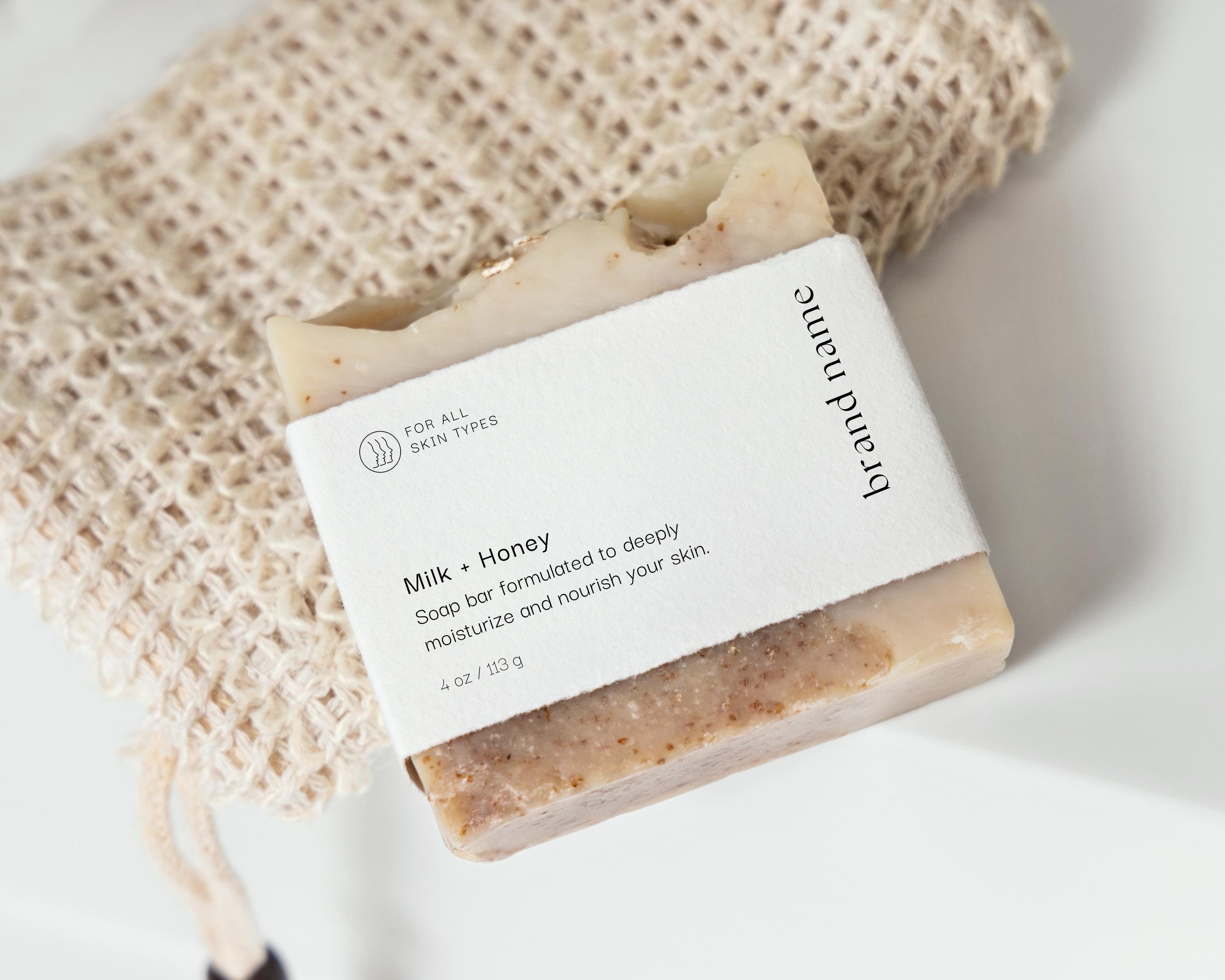 Editable Soap Bar Label Template, Horizontal Wrap Around Label, Custom ...