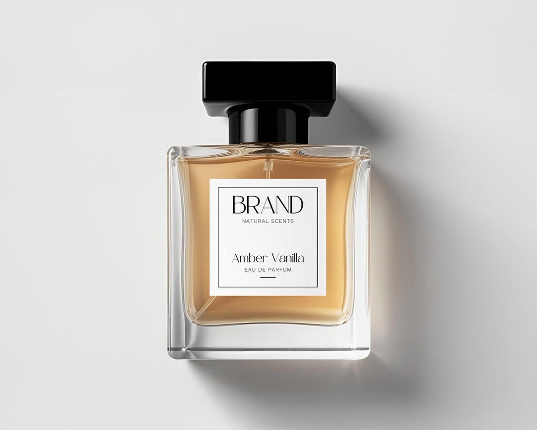 Perfume Label Template, Editable Cologne Label, Custom Fragrance ...