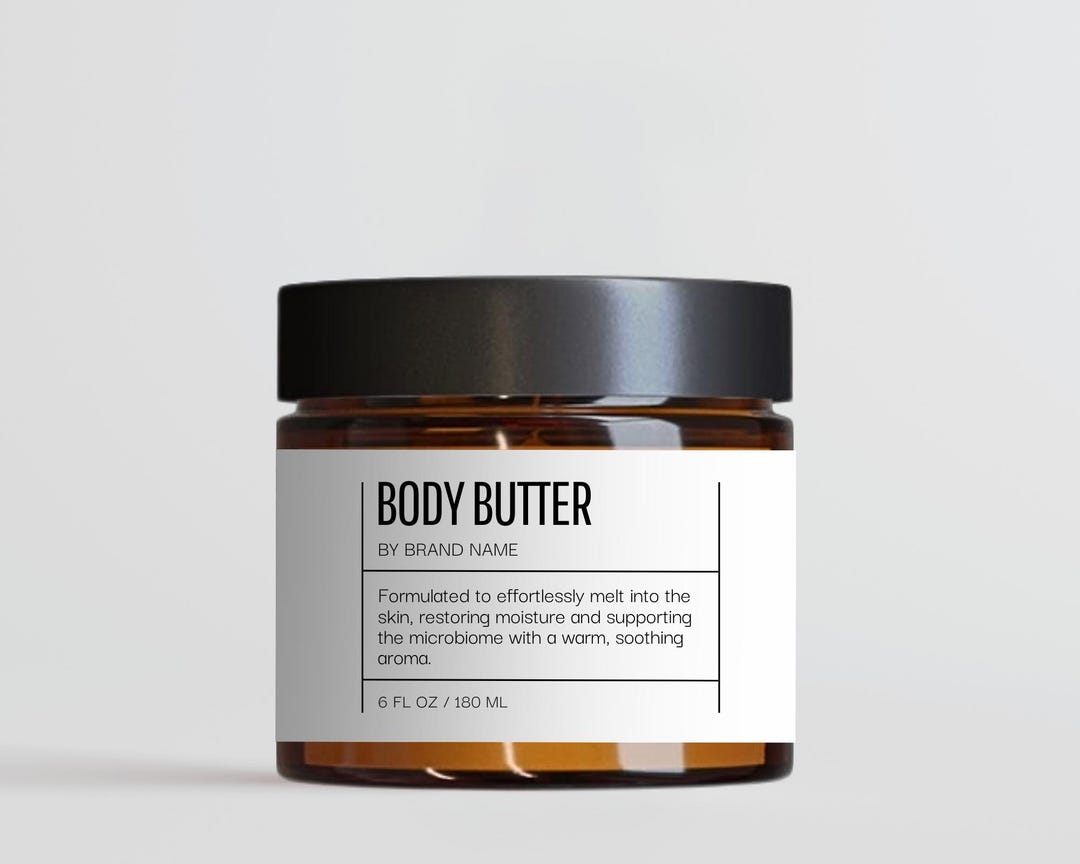 Editable Cosmetic Jar Label Template, Custom Product Label Design, DIY ...