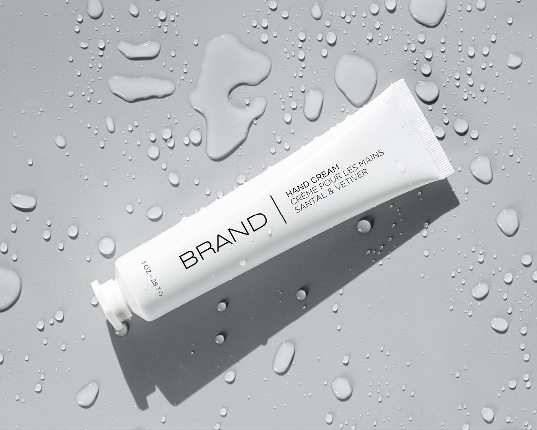 Cosmetic Tube Label Template, Editable Hand Cream Label Design, Custom ...