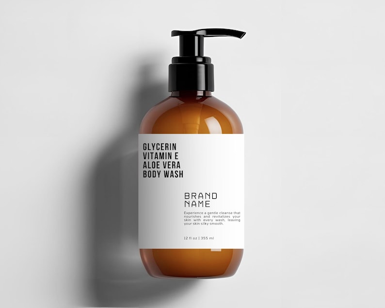 Custom Pump Bottle Label Template, Editable Body Lotion Label, DIY ...