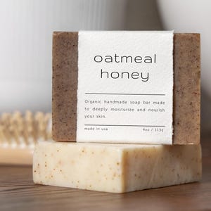 Soap Bar Label Template, Canva Product Label Design, DIY Vertical Soap ...